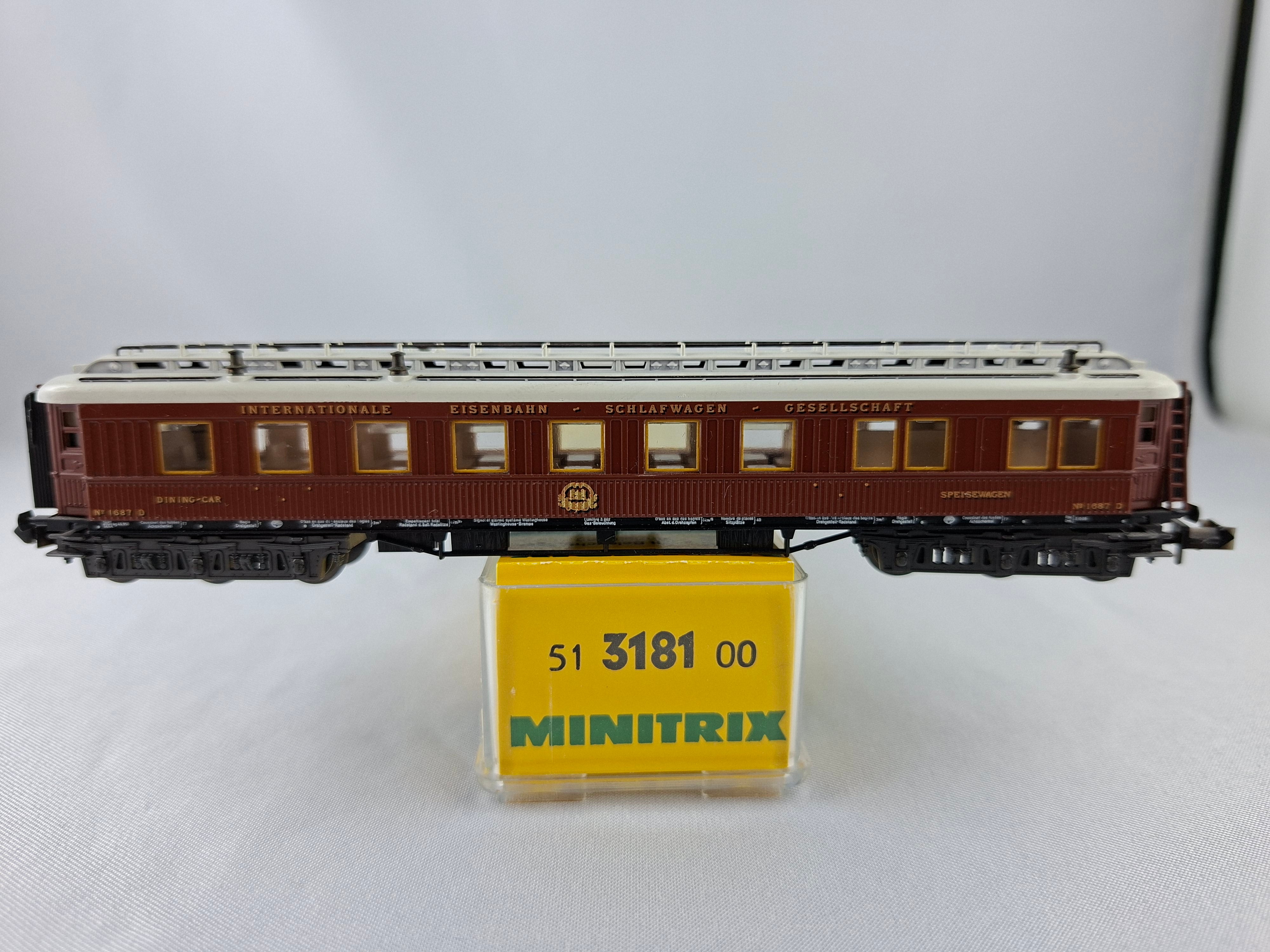 Minitrix 51 3181 00 CIWL Speisewagen mit Beleuchtung (GWP10) – Walti's ...