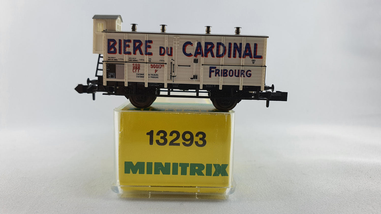 Minitrix 13293 SBB Beer Car "Bière du Cardinal" Original Packaging (DG ...